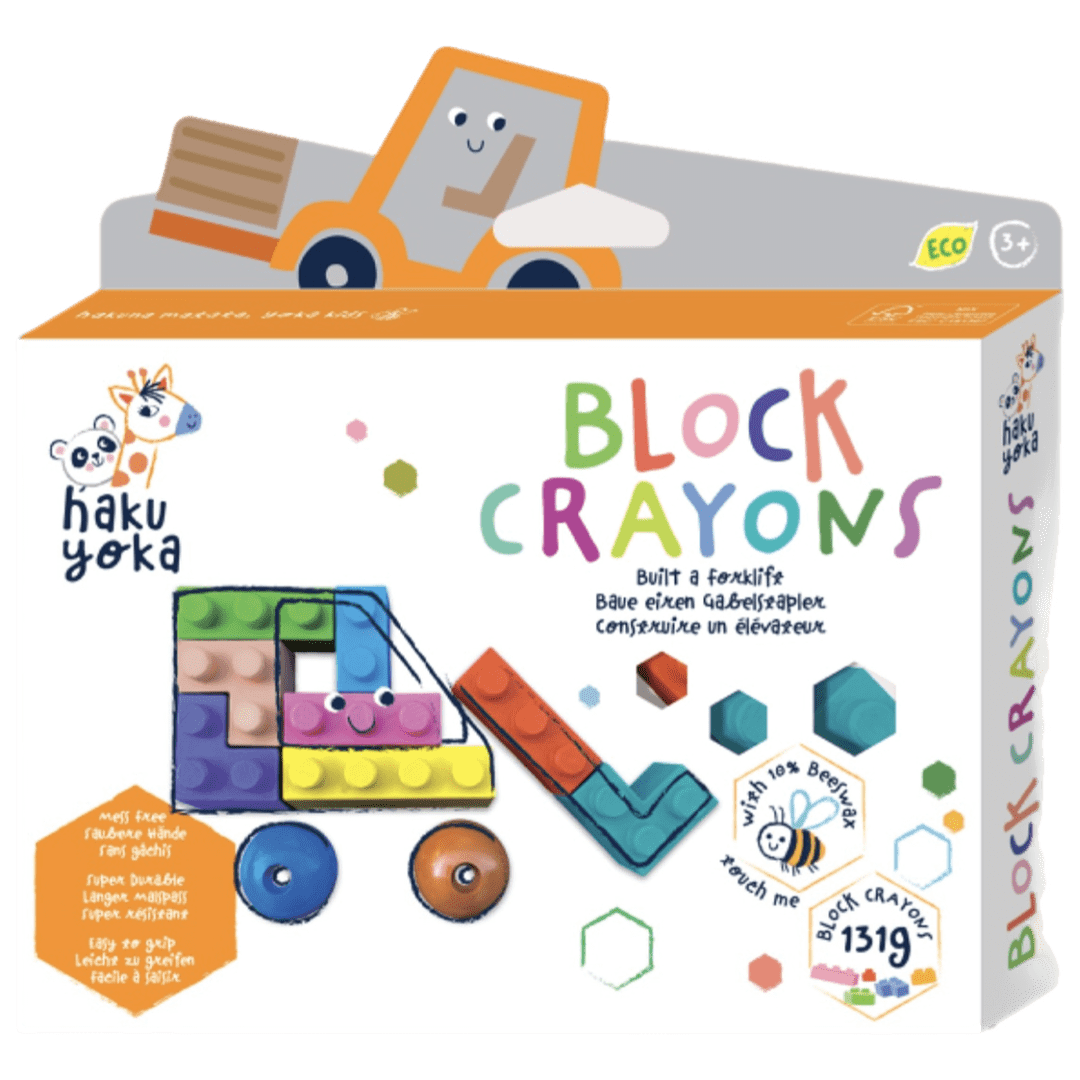 Haku Yoka | Block Crayons - Forklift | The Donkeys Tale – The Donkey's Tale